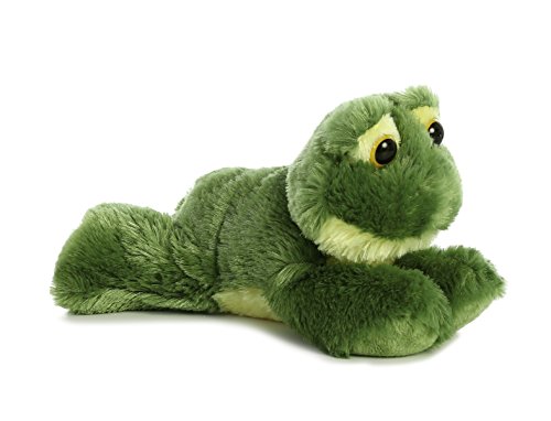 Aurora® Adorable Mini Flopsie™ Frolick Frog Stuffed Animal - Playful Ease - Timeless Companions - Green 8 Inches