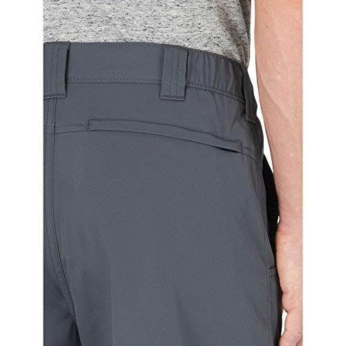 Wrangler Authentics Men's Performance Side Elastic Utility Short, Carbonite, 38