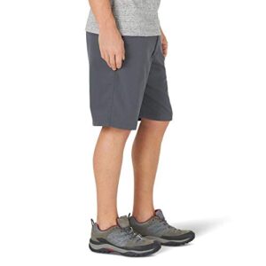 Wrangler Authentics Men's Performance Side Elastic Utility Short, Carbonite, 38