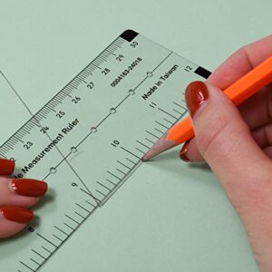 LEARNING ADVANTAGE-7752 Angle Measurement Ruler - Clear, Flexible and Adjustable Geometry Measuring Tool - Measure Angles to 360 Degrees and Lines to 12"