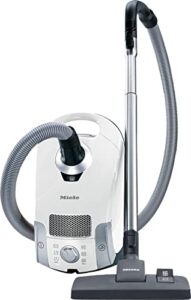 miele compact c1 pure suction powerline canister vacuum, lotus white