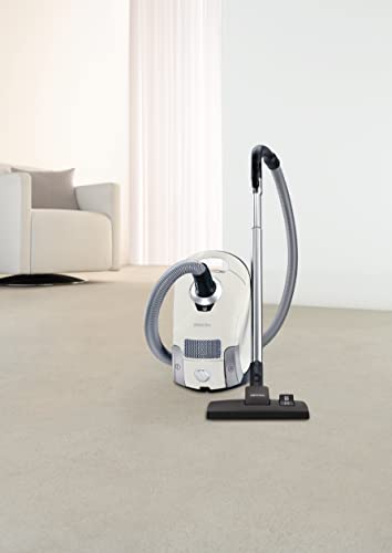 Miele Compact C1 Pure Suction Powerline Canister Vacuum, Lotus White