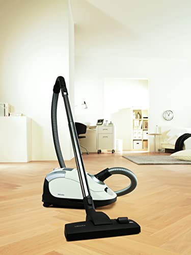 Miele Compact C1 Pure Suction Powerline Canister Vacuum, Lotus White