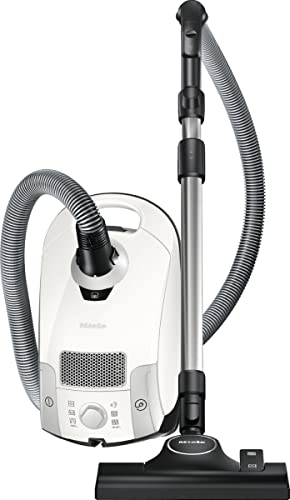 Miele Compact C1 Pure Suction Powerline Canister Vacuum, Lotus White