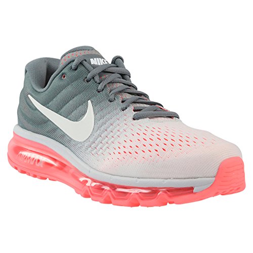 Nike Women's Air Max 2017 Running Shoe Pure Platinum/White-Cool Grey-HOT Lava 11.0