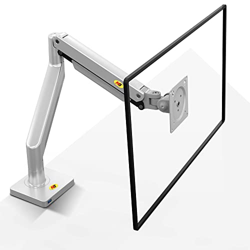 NB North Bayou Monitor Arm Ultra Wide Full Motion Swivel Monitor Mount for 22''-40'' Monitors with Load Capacity from 4.4 to 30lbs Height Adjustable Monitor Stand G40-S (Sliver)