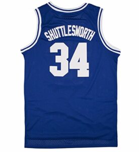 jerseyfame men's basketball jersey #34 lincoln basketball jersey blue s-3xl all size (xl)