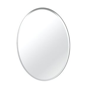 gatco beveled easy mount mirror, 32" h x 24" w, silver