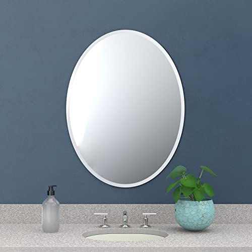 Gatco Beveled Easy Mount Mirror, 32" H x 24" W, Silver