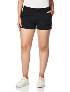 volcom women's frochickie 3" chino short, black, 30