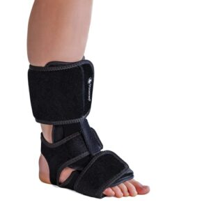 powerstep dorsal night splints, black, large