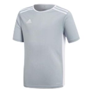 adidas boys' entrada 18 jersey, light grey/white, xx-small