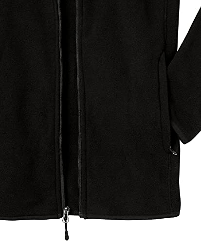 Amazon Essentials Men's Full-Zip Polar Fleece Jacket (Available in Big & Tall), Black, X-Large