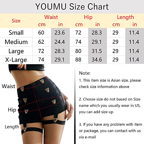 Women Black Punk Gothic Shorts Metal Hollow Out High Waist Sexy Rock Hot Shorts for Club Cosplay Party Dance