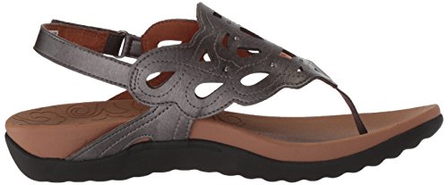 Rockport Women's Ridge Sling Sandal, Pewter, 11 M US