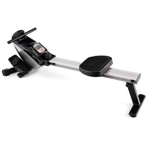 goplus folding rowing machine,magnetic rower with adjustable resistance and lcd display, exercise cardio fitness equipment for home use