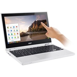 2017 newest acer premium r11 11.6" convertible 2-in-1 hd ips touchscreen chromebook - intel quad-core celeron n3160 1.6ghz, 4gb ram, 32gb emmc, bluetooth, hd webcam, hdmi, usb 3.0, chrome os - white