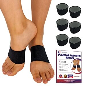 plantar fasciitis arch supports - compression sleeves foot brace for heel pain, bone spurs, flat feet, high arches copper infused plantar fasciitis relief bands women men under or over socks fits most