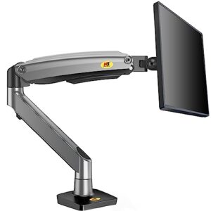 nb north bayou monitor arm desk mount ultra wide full motion swivel long arm with gas spring for 22''-35''monitors from 6.6 to 26.4lbs height adjustable monitor mount stand g70