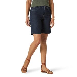 lee women's relaxed-fit bermuda short, lagoon, 16