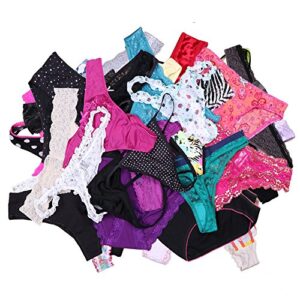 sexy underwear,uwoceka kinds of women t-back thong g-string underpants sexy lacy panties, 20 pcs, m