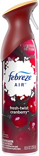 Febreze 037000988854 Air Freshener Spray-Limited Edition-Winter Collection 2017-Fresh-Twist Cranberry-Net Wt. 8.8 OZ (250 g) Per Bottle B, 8.8 Ounce (Pack of 3)