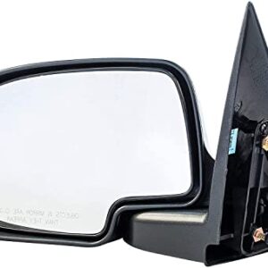 Driver Side Non-Heated Manual Operated Mirror for Cadillac Escalade Chevy Silverado Suburban HD Tahoe GMC Sierra Yukon XL 1500 2500 3500 1999-2007 - Parts Link #: GM1320230