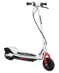 razor e200 electric scooter - white