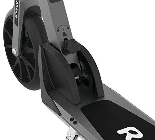 Razor E Prime Adult Electric Scooter - Up to 15 mph, 8" Airless Flat-free Tires, Rear Wheel Drive, 250W Brushless Hub Motor, Lightweight Aluminum Frame, Anti-Rattle System, Foldable