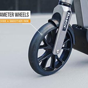 Razor E Prime Adult Electric Scooter - Up to 15 mph, 8" Airless Flat-free Tires, Rear Wheel Drive, 250W Brushless Hub Motor, Lightweight Aluminum Frame, Anti-Rattle System, Foldable