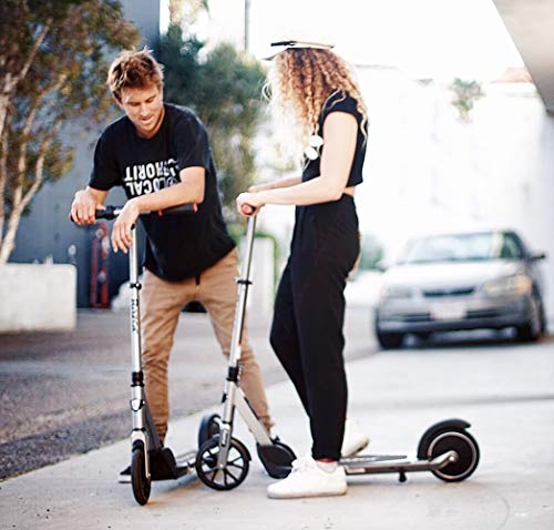 Razor E Prime Adult Electric Scooter - Up to 15 mph, 8" Airless Flat-free Tires, Rear Wheel Drive, 250W Brushless Hub Motor, Lightweight Aluminum Frame, Anti-Rattle System, Foldable