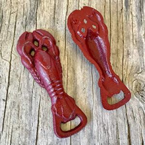 Rustic Lobster Handheld Bottle Opener – Unique Men’s Stocking Stuffer – Cajun Crawfish Barware – Man Cave Novelty Gift