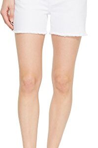 KUT from the Kloth Gidget Fray Jean Shorts Optic White 8 4