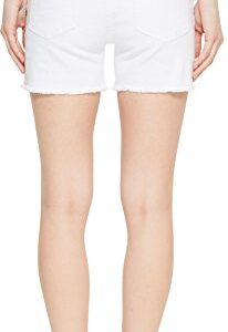 KUT from the Kloth Gidget Fray Jean Shorts Optic White 8 4