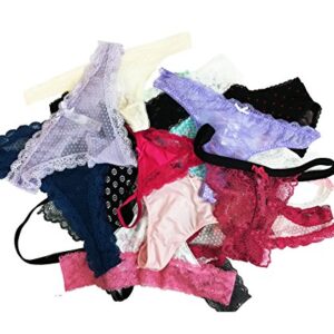 jooniyaa Women Variety of Underwear Pack T-Back Thong G-String Panties（20pcs,M）