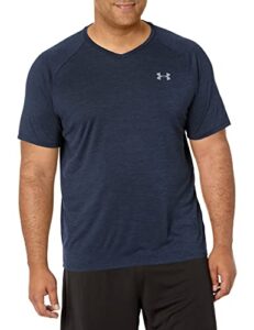 under armour men's tech 2.0 v-neck short-sleeve t-shirt , academy blue (408)/steel , x-large