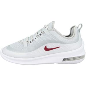 nike women's air max axis lowtop sneakers, pure platinum/red crush/blackened blue, 10