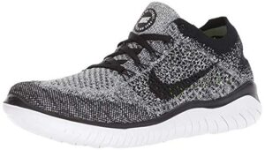 nike womens wmns free rn flyknit 2018 942839 101 - size 8w white/black