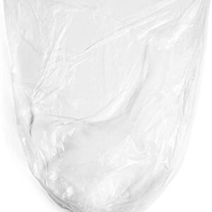 Aluf Plastics 12-16 Gallon Clear Trash Bags (1000 Count) - 24" x 33" - 8 Micron Equivalent High Density Value Garbage Bags for Bathroom, Office, Industrial, Commercial, Janitorial, Recycling