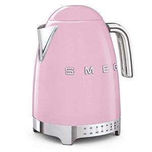 Smeg Pink Stainless Steel 50's Retro Variable Temperature Kettle