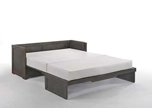 Night & Day Furniture Murphy "Cube", Queen, Stonewash