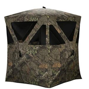 Rhino Blinds R100-MOC Tough 2 Person Outside Game Deer and Turkey Hunting Pop-Up Ground Blind, Breakup Country Camouflage