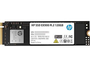 hp ex900 m.2 120gb pcie 3.0 x4 nvme 3d tlc nand internal solid state drive (ssd) 2yy42aa#abc