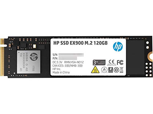 HP EX900 M.2 120GB PCIe 3.0 X4 Nvme 3D TLC NAND Internal Solid State Drive (SSD) 2Yy42Aa#ABC