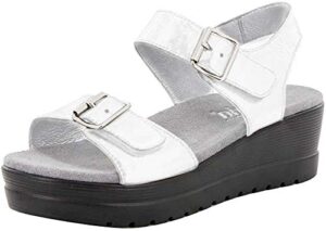 alegria women's morgyn sandal silver mirror 41