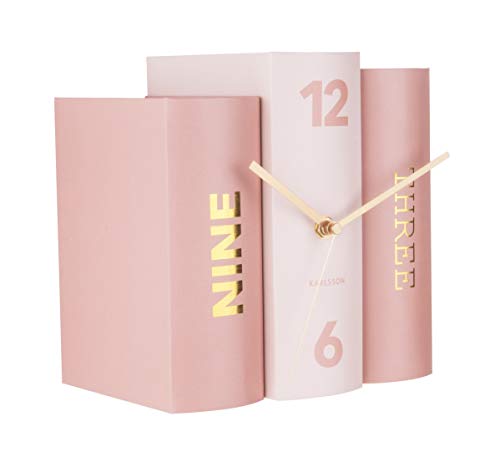 Karlsson Table Clock, Paper, Pink, One Size