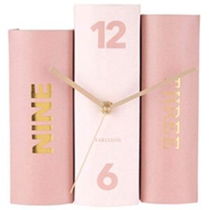 Karlsson Table Clock, Paper, Pink, One Size