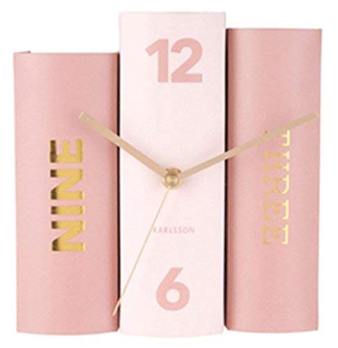 Karlsson Table Clock, Paper, Pink, One Size