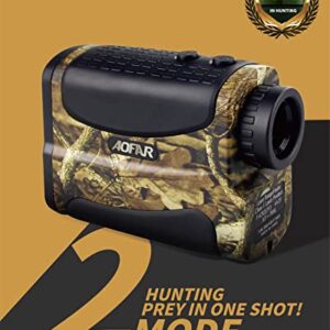 AOFAR HX-700N Hunting Range Finder 700 Yards Waterproof Archery Rangefinder for Bow Hunting with Range and Speed Mode, Free Battery, Carrying Case