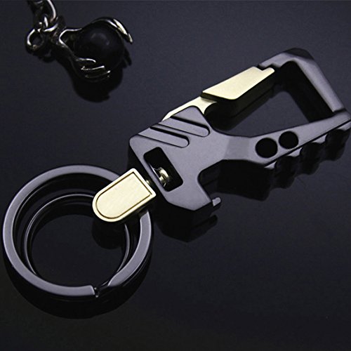 Lancher Key chain bottle opener with (2 Extra key rings and Gift Box) Heavy Duty Car Keychain for Men and Women